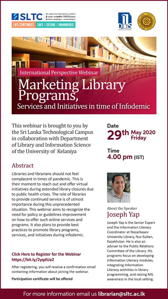 International Perspective Webinar on "Marketing Library Programs ...